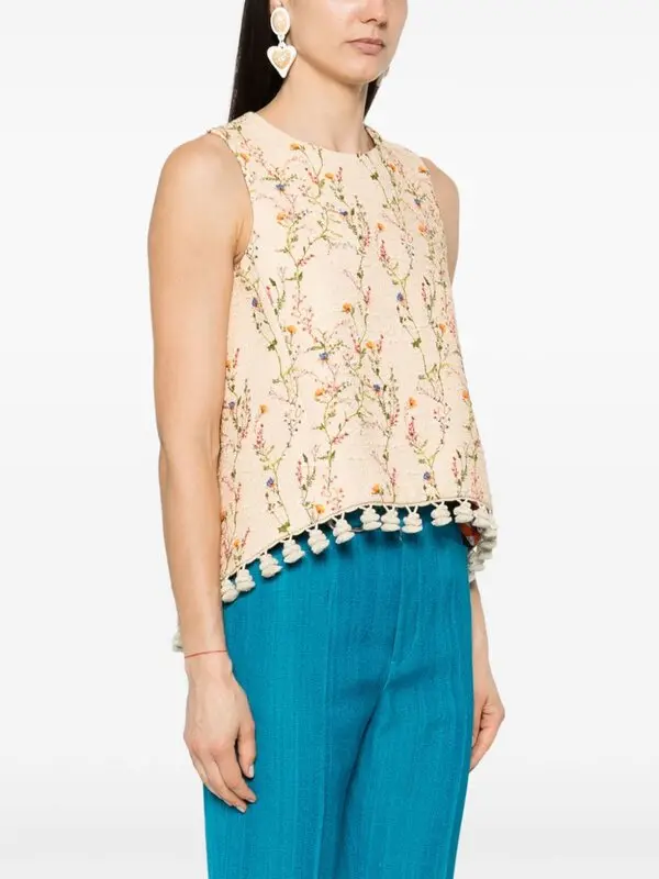 La DoubleJ La Scala Floral Print Sleeveless Top