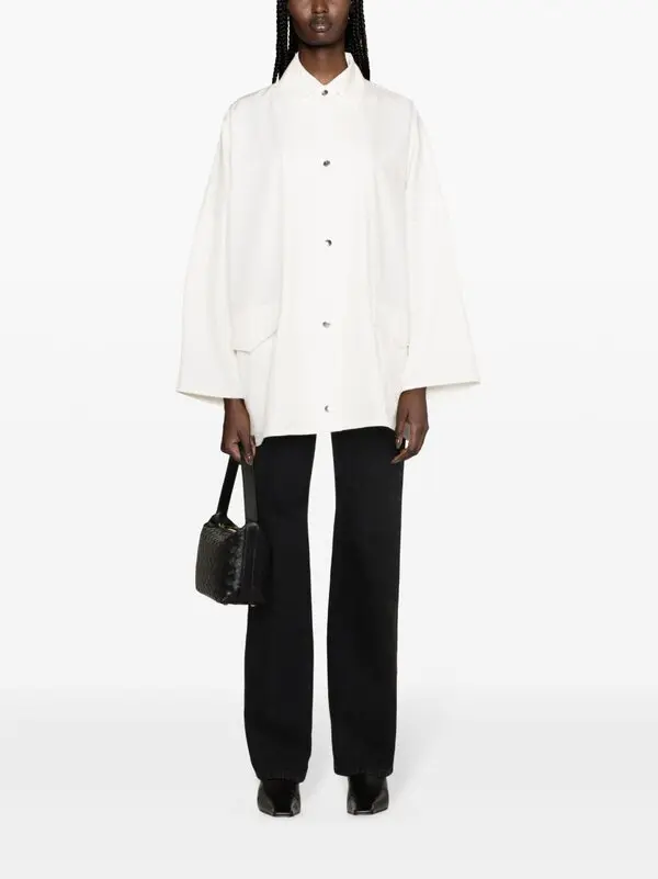 TOTEME Organic Cotton Shirt Jacket - White