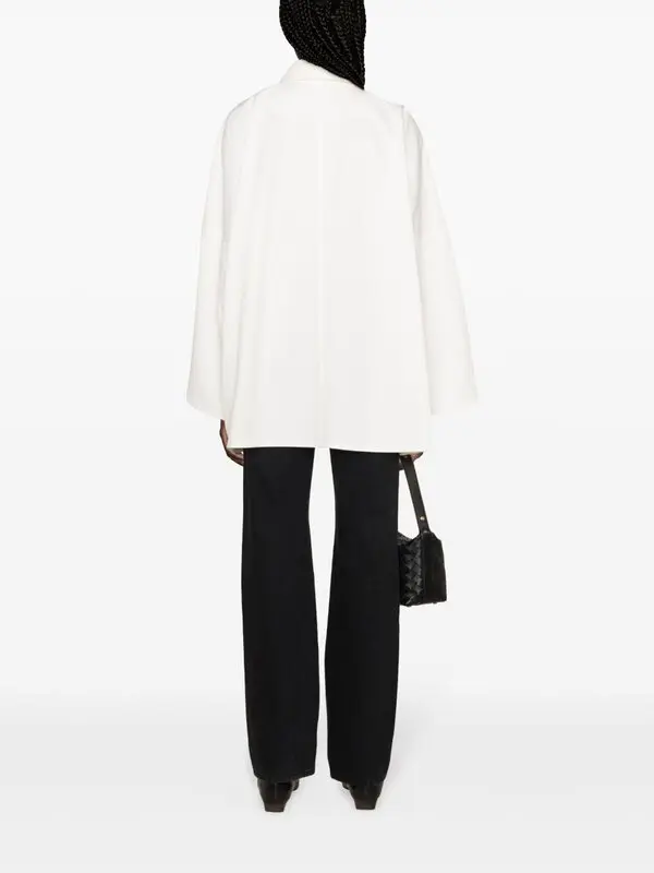 TOTEME Organic Cotton Shirt Jacket - White