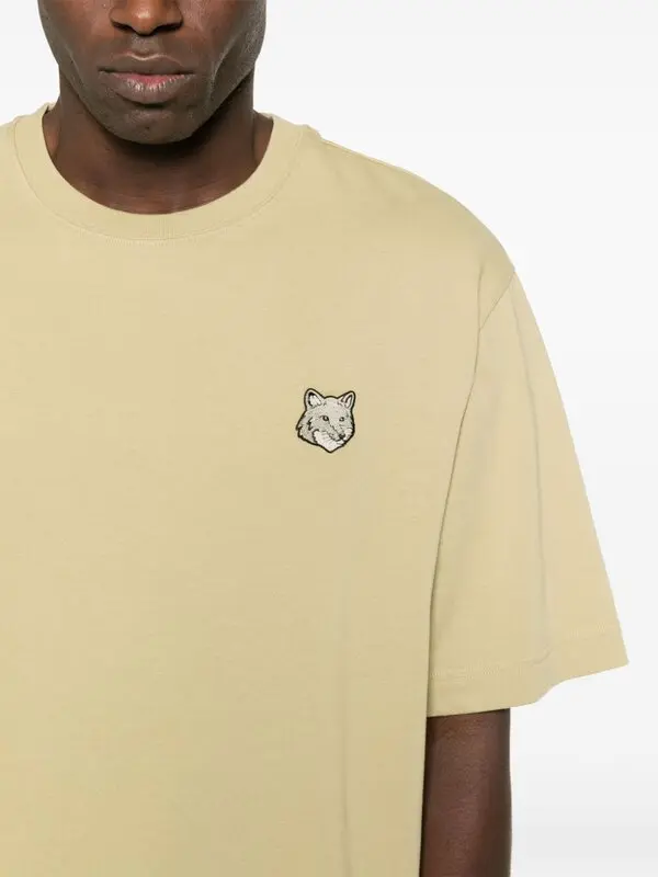 Maison Kitsuné Bold Fox Head-patch T-shirt - Neutrals