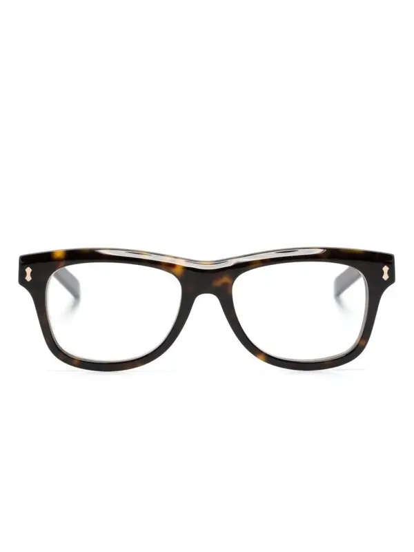Gucci Square Frame Glasses - Brown