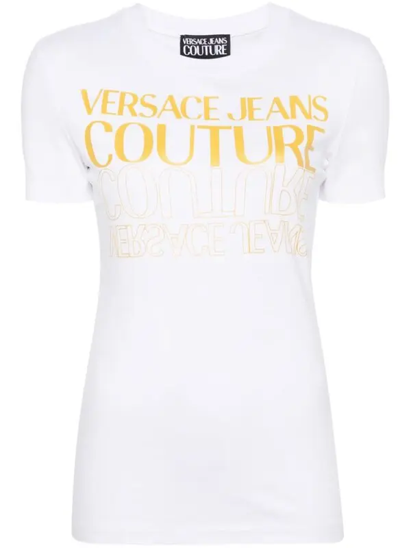Versace Upside Down-logo Cotton T-shirt
