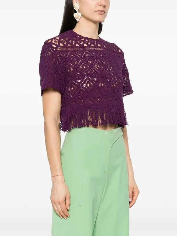 La DoubleJ Lacey La Scala Fringed Top