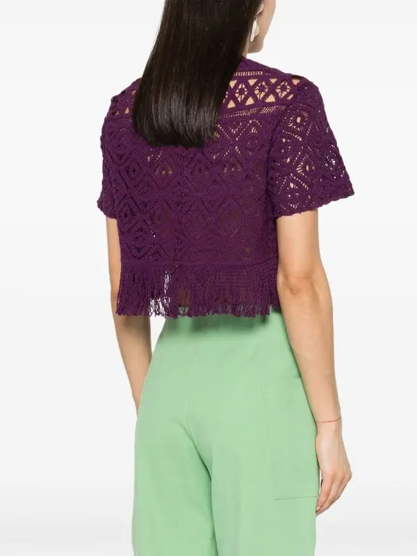 La DoubleJ Lacey La Scala Fringed Top