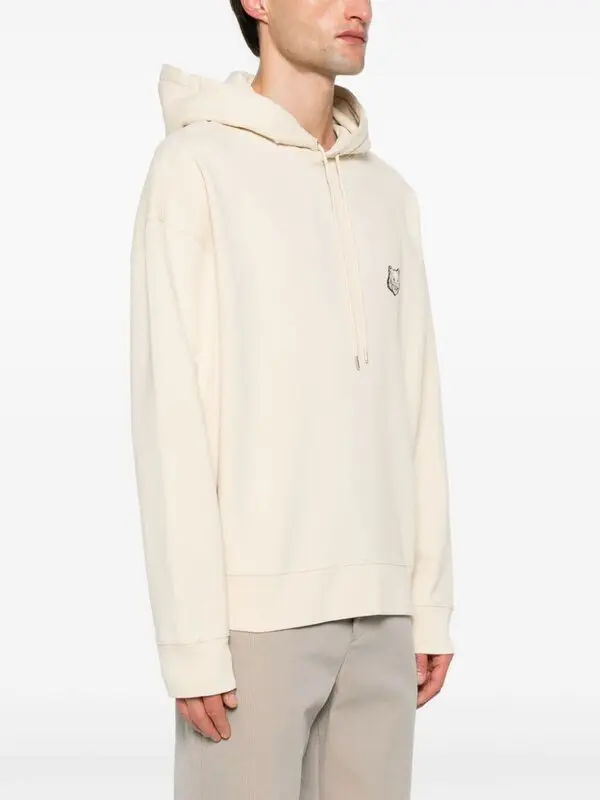 Maison Kitsuné Bold Fox Head Cotton Hoodie - Neutrals