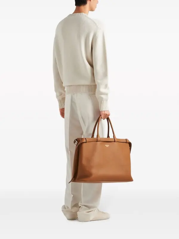 Prada Logo-embroidered Wool-cashmere Jumper