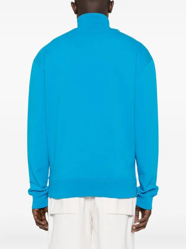 Maison Kitsuné Fox Head Cotton Sweatshirt - Blue