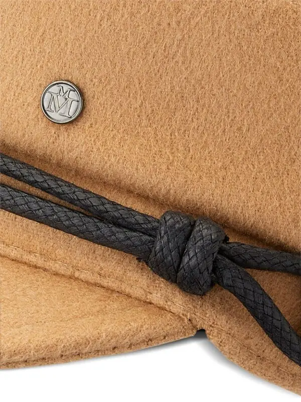 MAISON MICHEL Abby Cashmere Sailor Cap - Brown