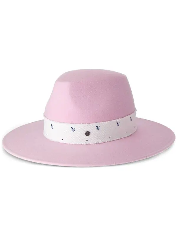 MAISON MICHEL Kyra Fedora - Pink