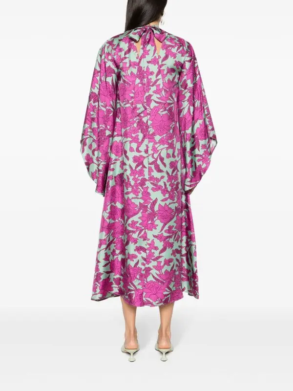La DoubleJ Magnifico Floral-print Maxi Dress - Purple