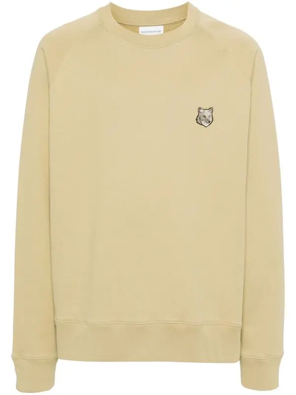 Maison Kitsuné Bold Fox Head Cotton Sweatshirt - Green