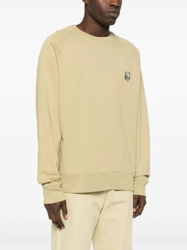 Maison Kitsuné Bold Fox Head Cotton Sweatshirt - Green