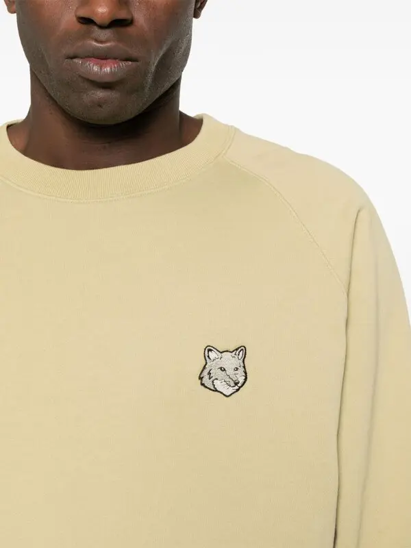 Maison Kitsuné Bold Fox Head Cotton Sweatshirt - Green