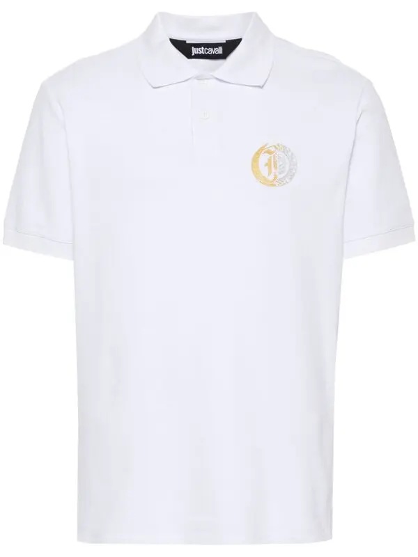 Just Cavalli Logo-print Polo Shirt - White