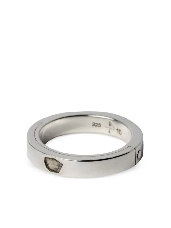 PARTS OF FOUR Sistema Sterling Diamond Ring - Silver