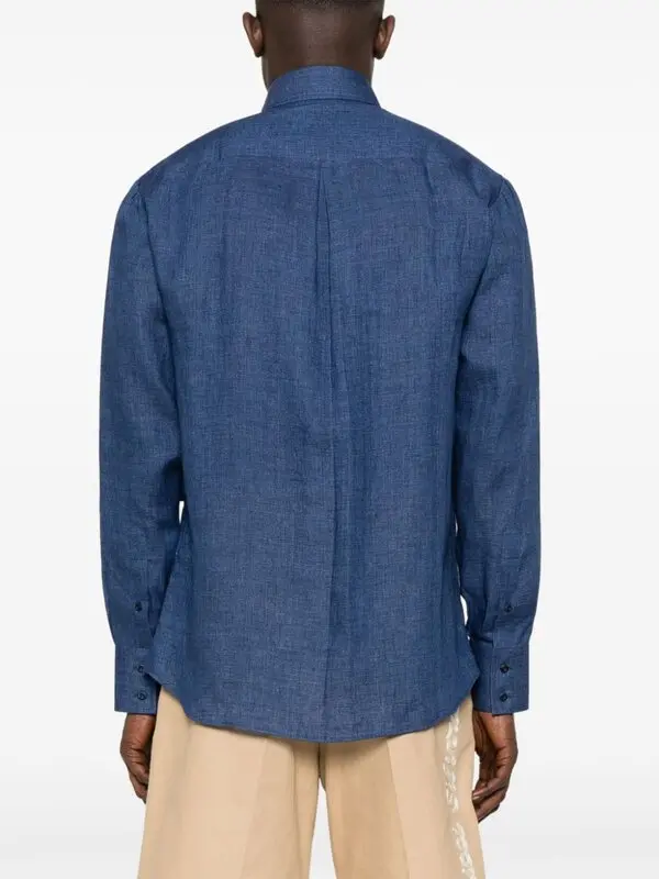 Brunello Cucinelli Chambray Linen Shirt