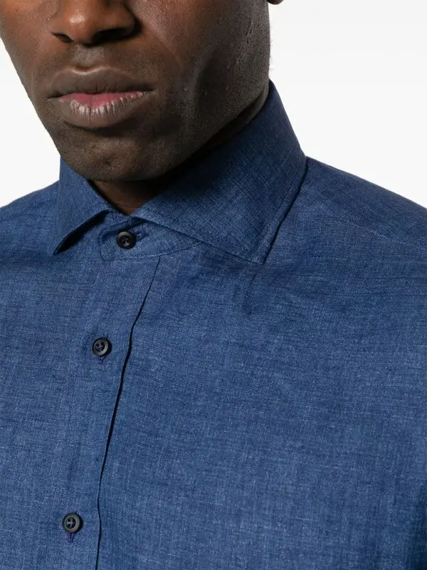 Brunello Cucinelli Chambray Linen Shirt