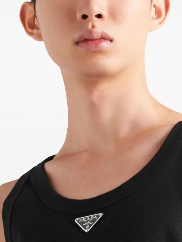 Prada Cotton Tank Top - Black