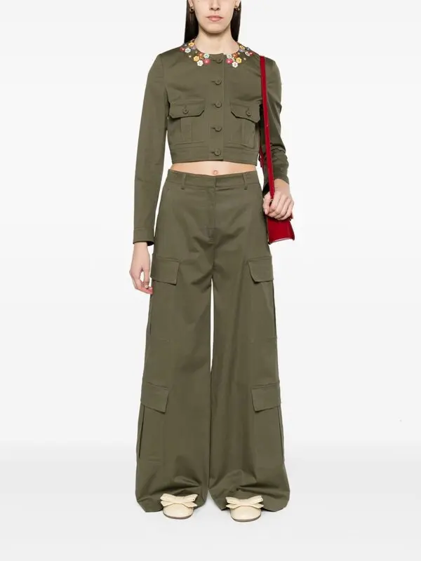 Moschino Wide-leg Cargo Trousers