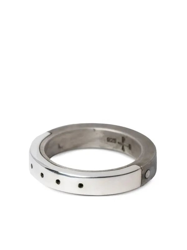 PARTS OF FOUR Sistema 4-hole Sterling Ring - Silver