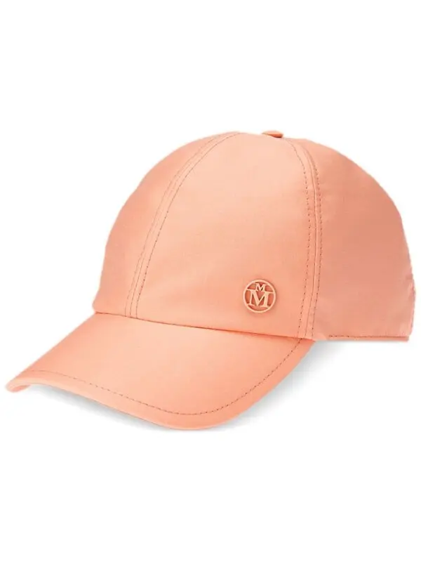 MAISON MICHEL Tiger Cotton Cap - Orange