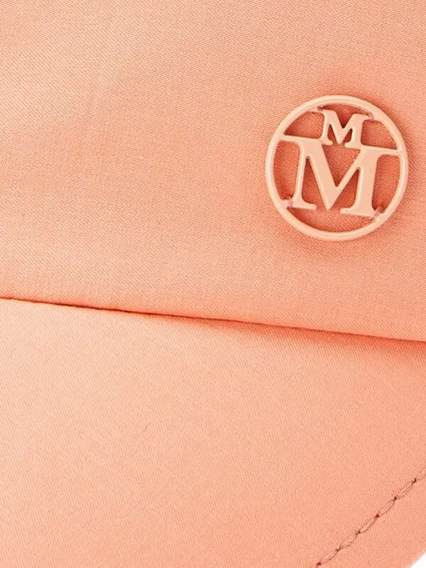 MAISON MICHEL Tiger Cotton Cap - Orange