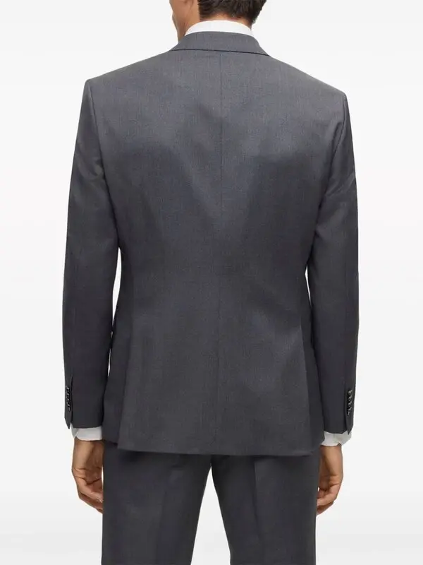 BOSS Single-breasted Fitted Blazer - Grey