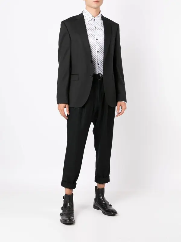 BOSS Single-breasted Fitted Blazer - Black