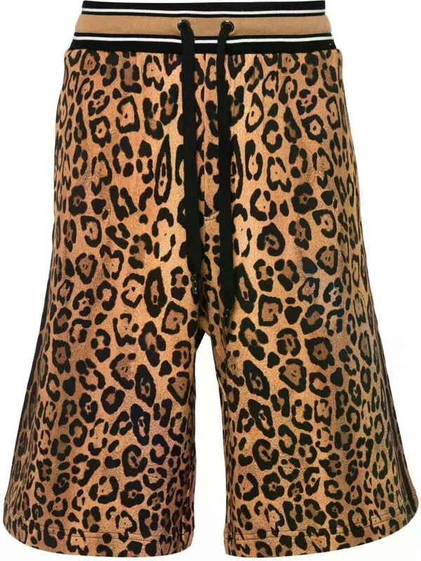 Dolce & Gabbana Cheetah-print Track Shorts