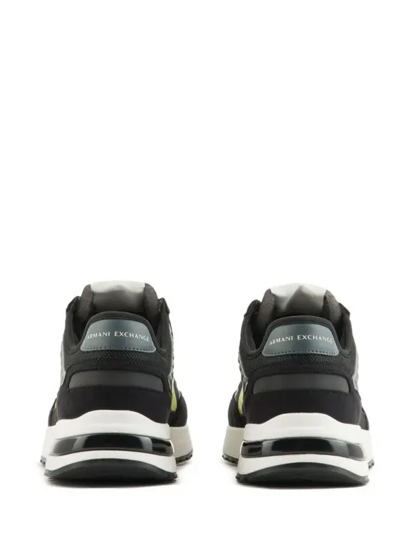 Armani Exchange Logo-print Low-top Sneakers - Black