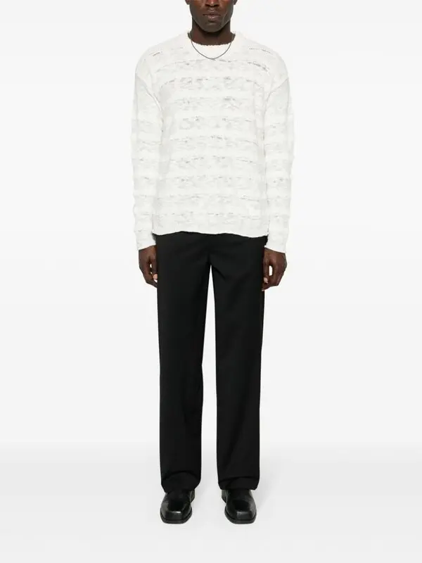 SUNFLOWER Repair Crew-neck Jumper