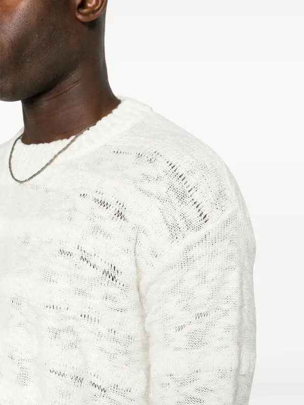 SUNFLOWER Repair Crew-neck Jumper