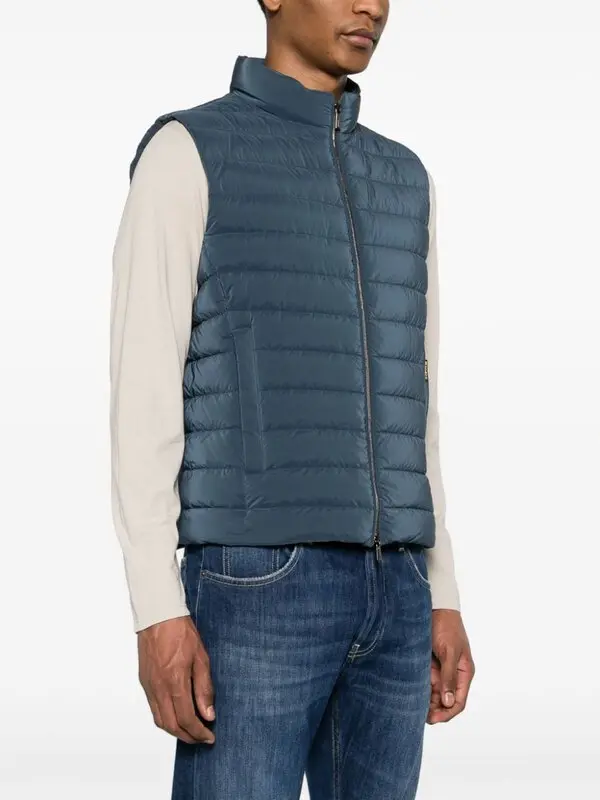 MOORER Stand-up Collar Padded Gilet