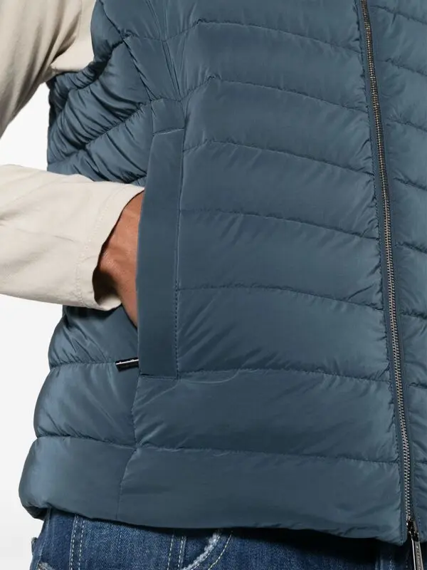 MOORER Stand-up Collar Padded Gilet