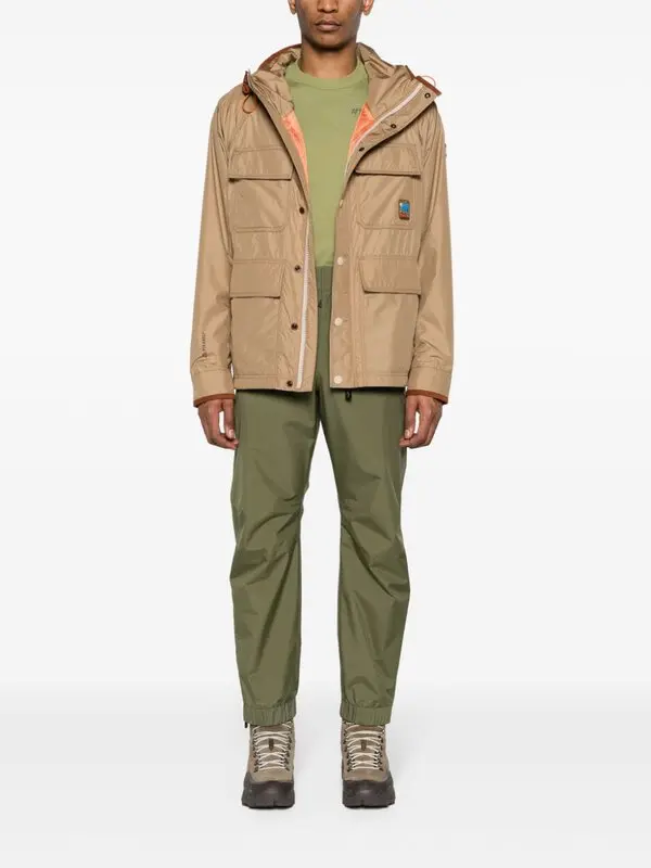 Moncler Waterproof Tapered Trousers - Green