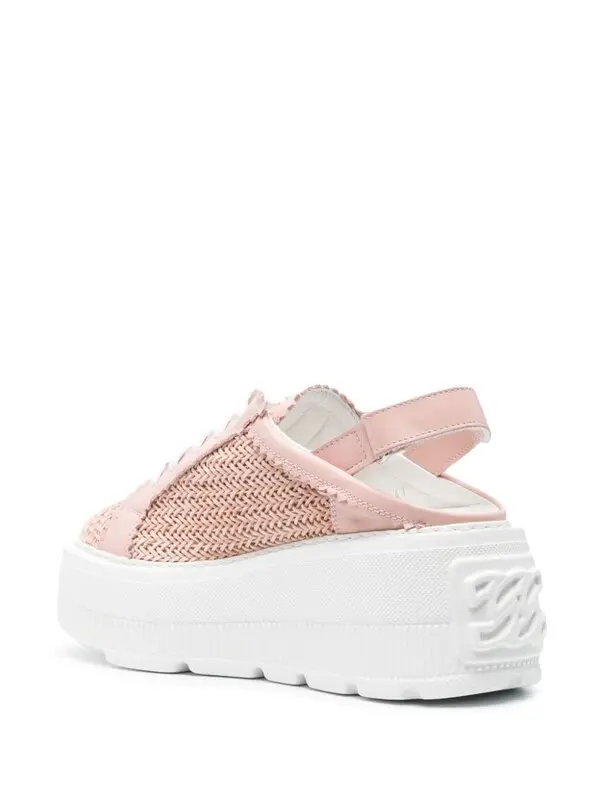 Casadei Hanoi Leather Slingback Sneakers