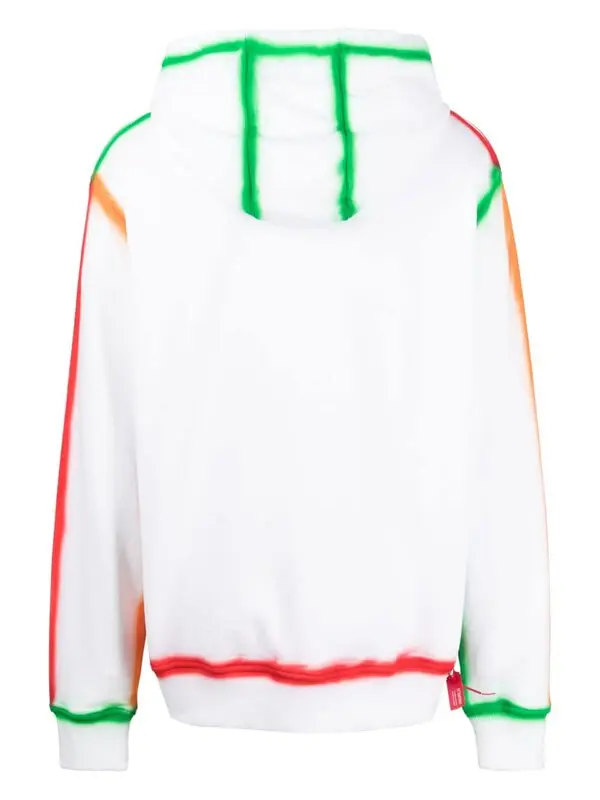 MOSTLY HEARD RARELY SEEN Graphic-print Cotton Hoodie - White