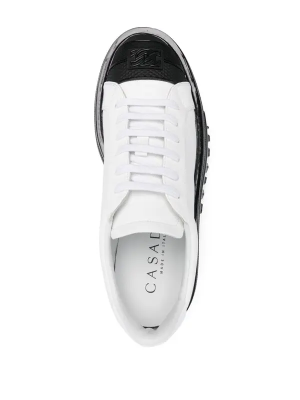 Casadei Nexus Leather Platform Sneakers