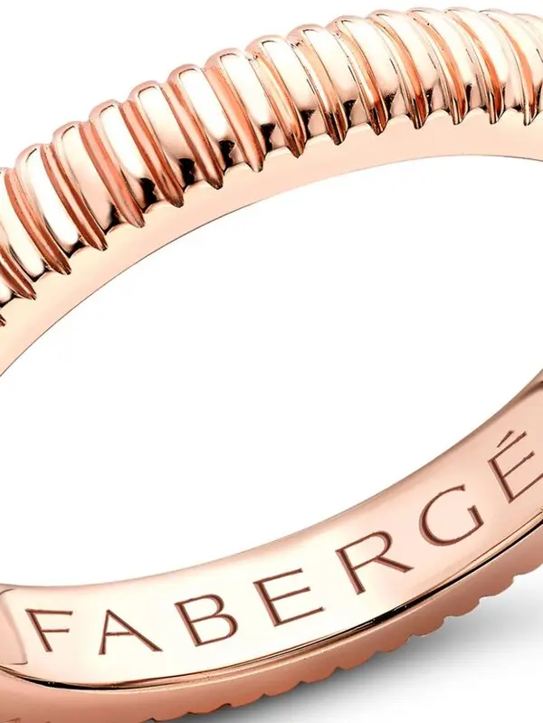 Faberge 18kt Rose Gold Ruby Ring