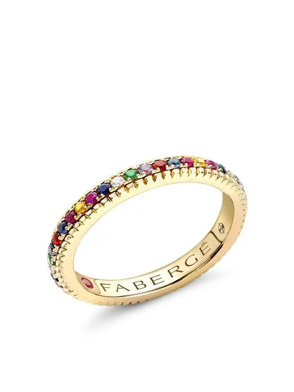 Faberge 18kt Yellow Multi-stone Ring - Gold