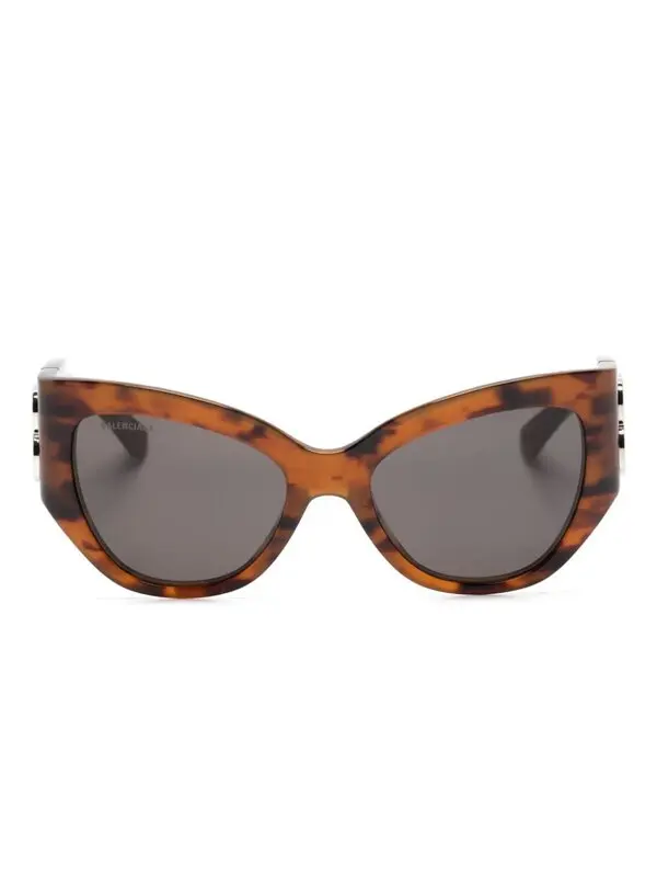 Balenciaga Logo Sunglasses - Brown