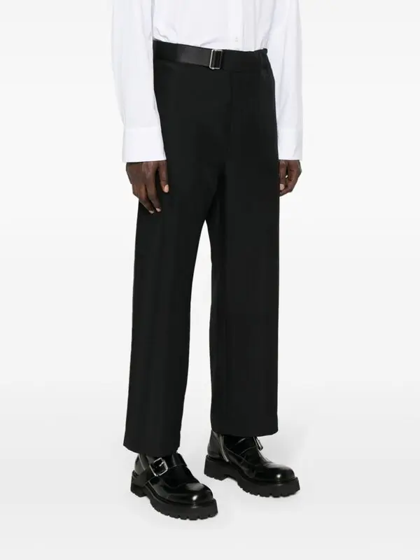 OAMC Belted Cotton Straight-leg Trousers