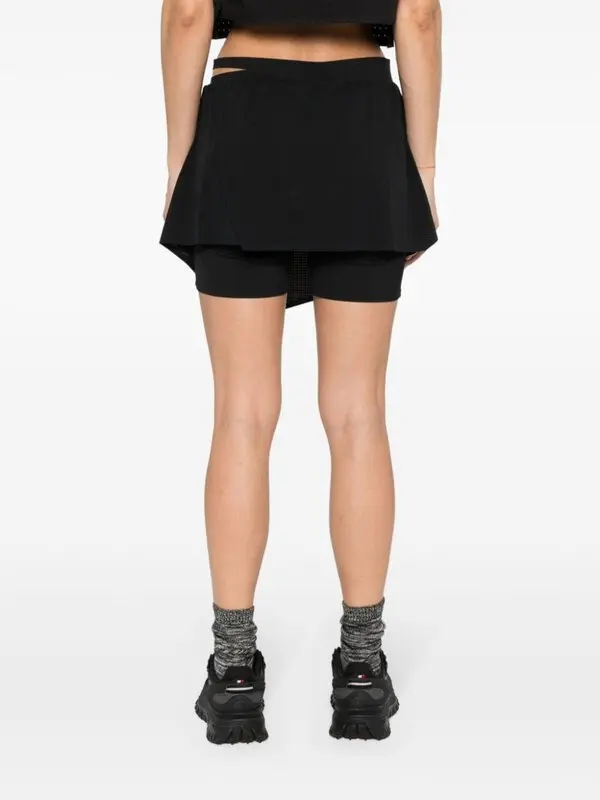 Y3 Logo-printed Mesh Skort