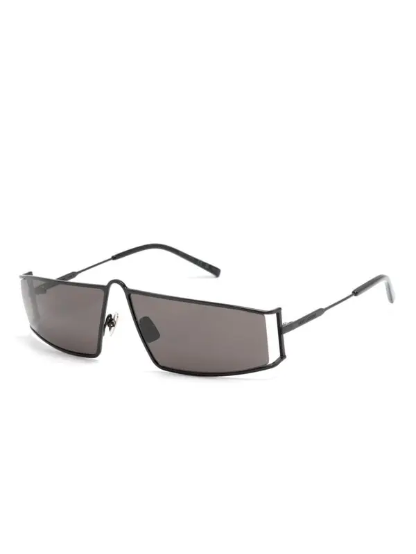 Saint Laurent Sl 606 Rectangle-frame Sunglasses - Black