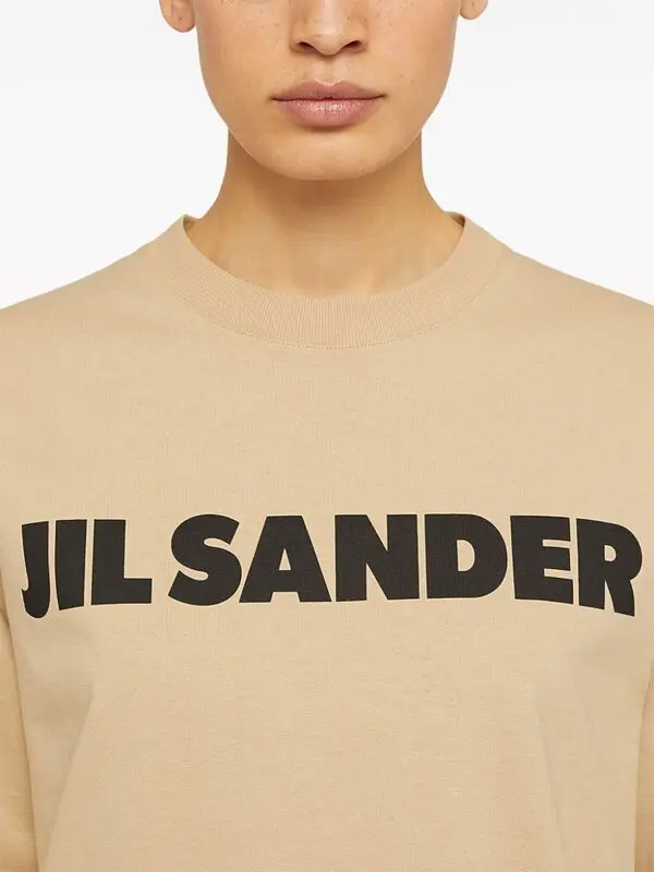 JIL SANDER Logo T-shirt - Brown