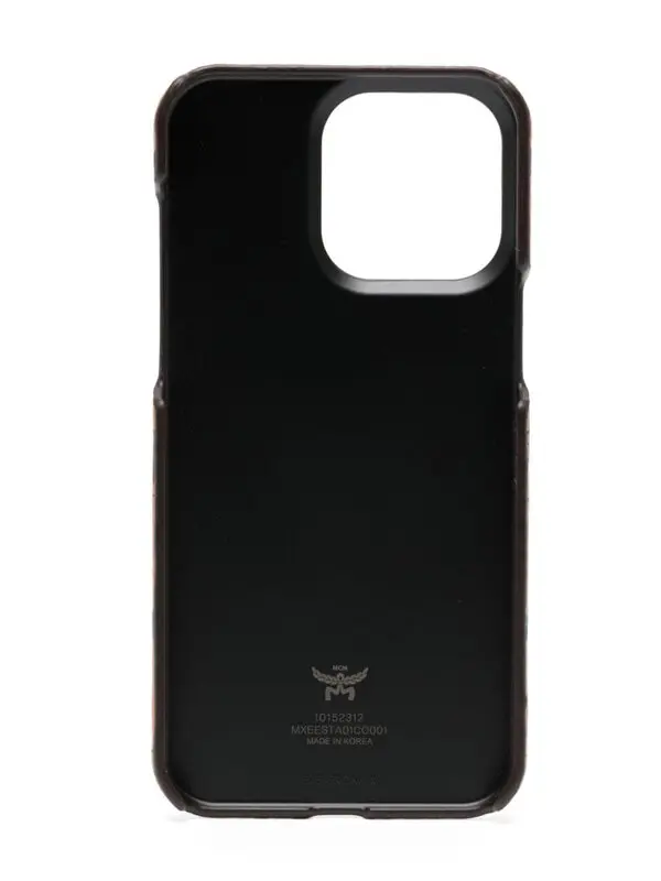 Mcm Aren Visetos-Print Iphone 15 Pro Max Phone Case - Brown