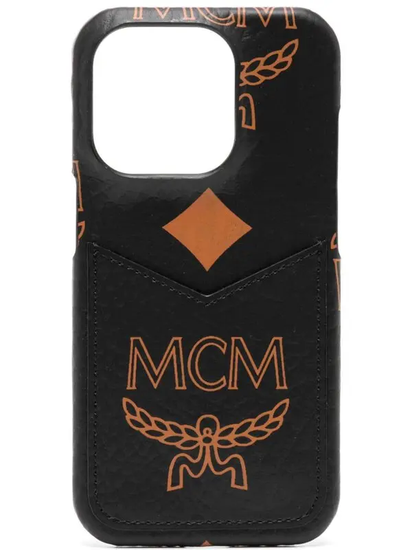 Mcm Aren Visetos-print Iphone 15 Pro Phone Case