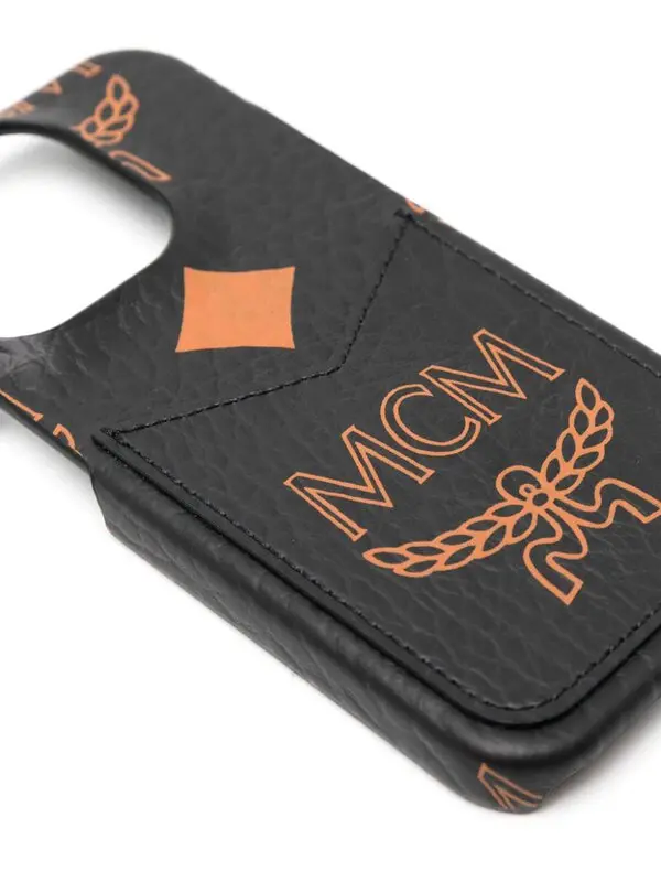 Mcm Aren Visetos-print Iphone 15 Pro Phone Case