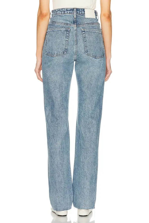 GRLFRND Sara Super High Rise Straight Jeans - Wave Hill