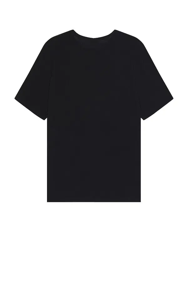 Saint Laurent Tee Col Rond In Black